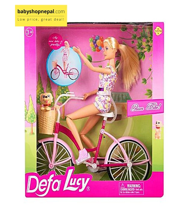 Defa Lucy Doll in Glam Bike l babyshopnepalcom online